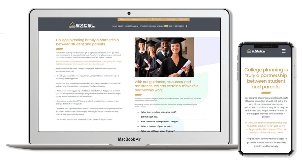 Retirement Planning Website Design Services
